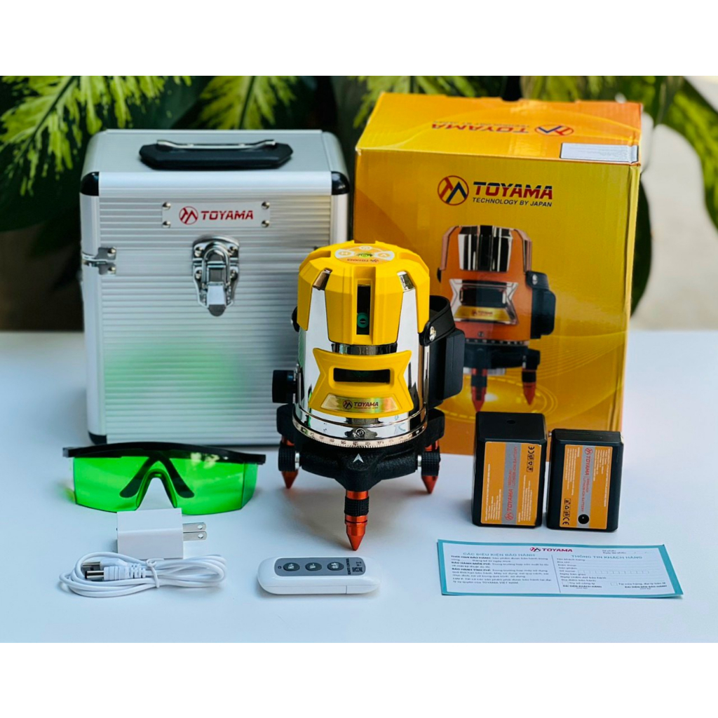 Máy cân bằng Lazer 5 tia xanh siêu sáng Toyama bản cao cấp T888 - Chính ...