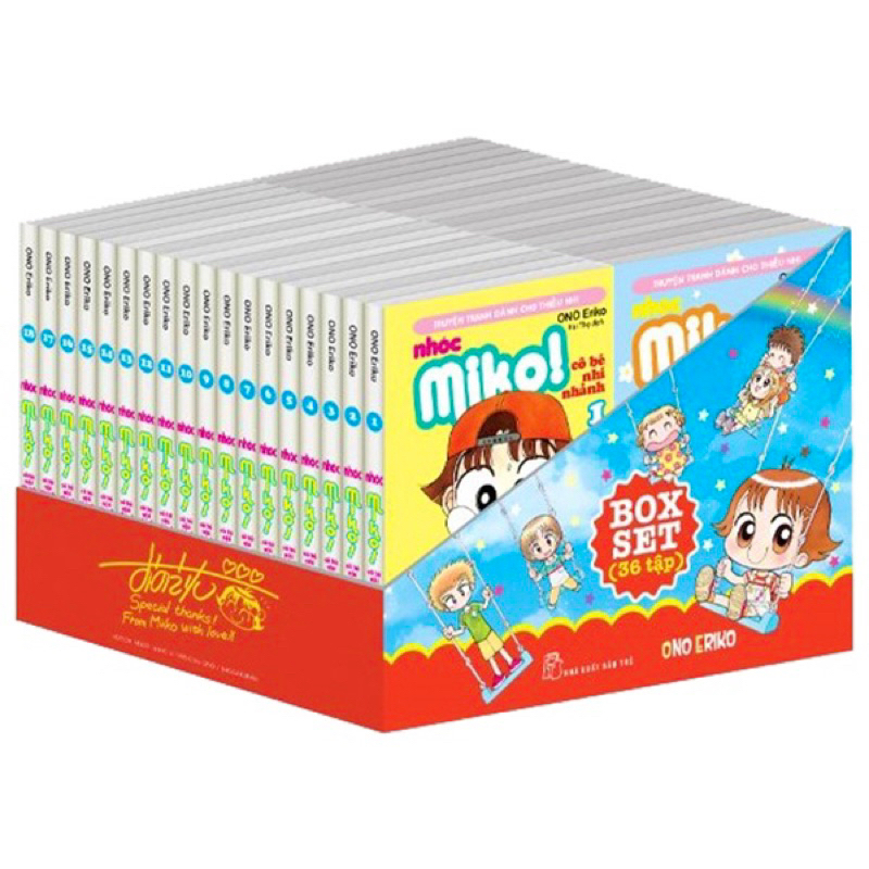 Truyện Tranh - Boxset Nhóc Miko! Cô Bé Nhí Nhảnh (Bộ 36 Tập) | Shopee Việt Nam