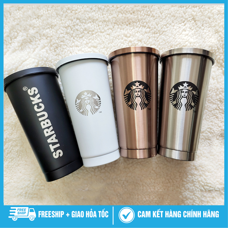 Cốc giữ nhiệt starbucks 750ml inox 304 kèm ống hút inox dễ dàng mang đi ...