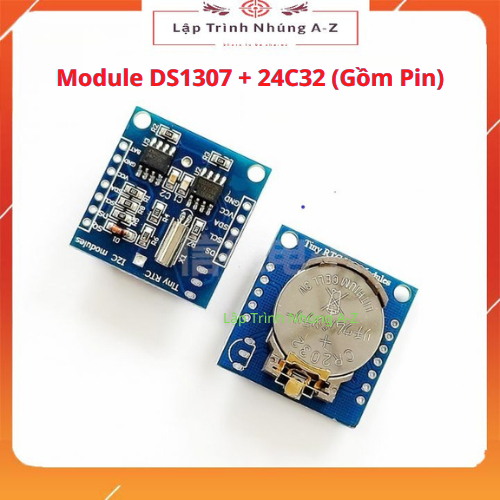 [Lập Trình Nhúng A-Z][G24] Module DS1307 + 24C32 (Gồm Pin) | Shopee ...