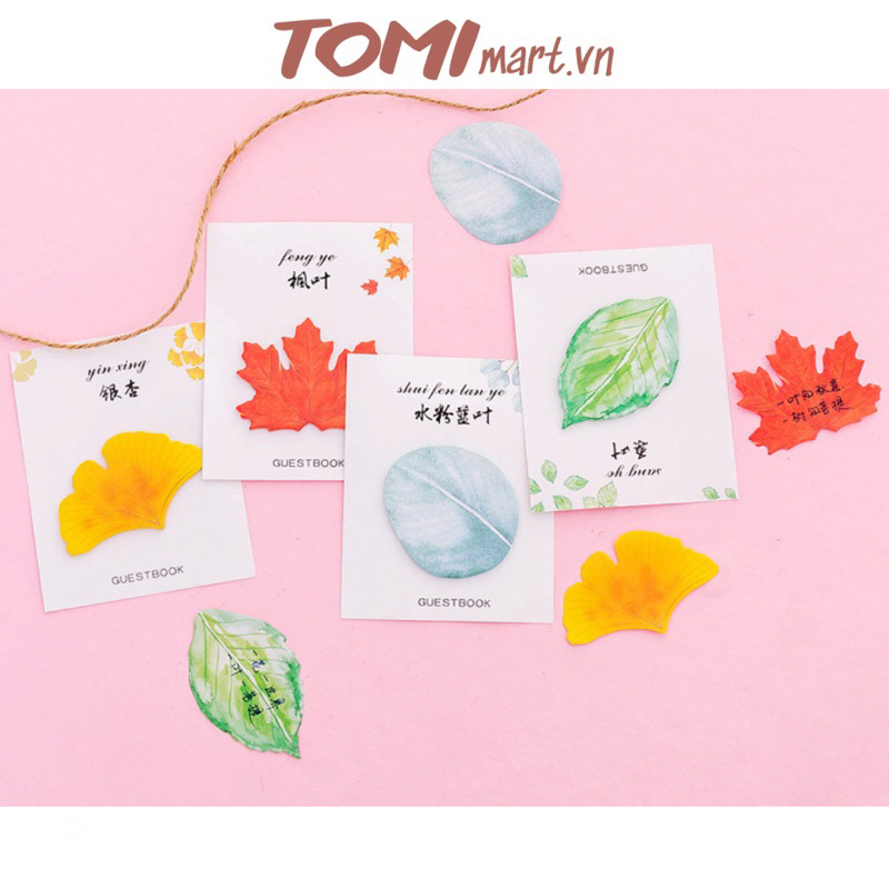 Giấy Ghi Chú Giấy Note TOMI Hình Chiếc Lá 092 | Shopee Việt Nam