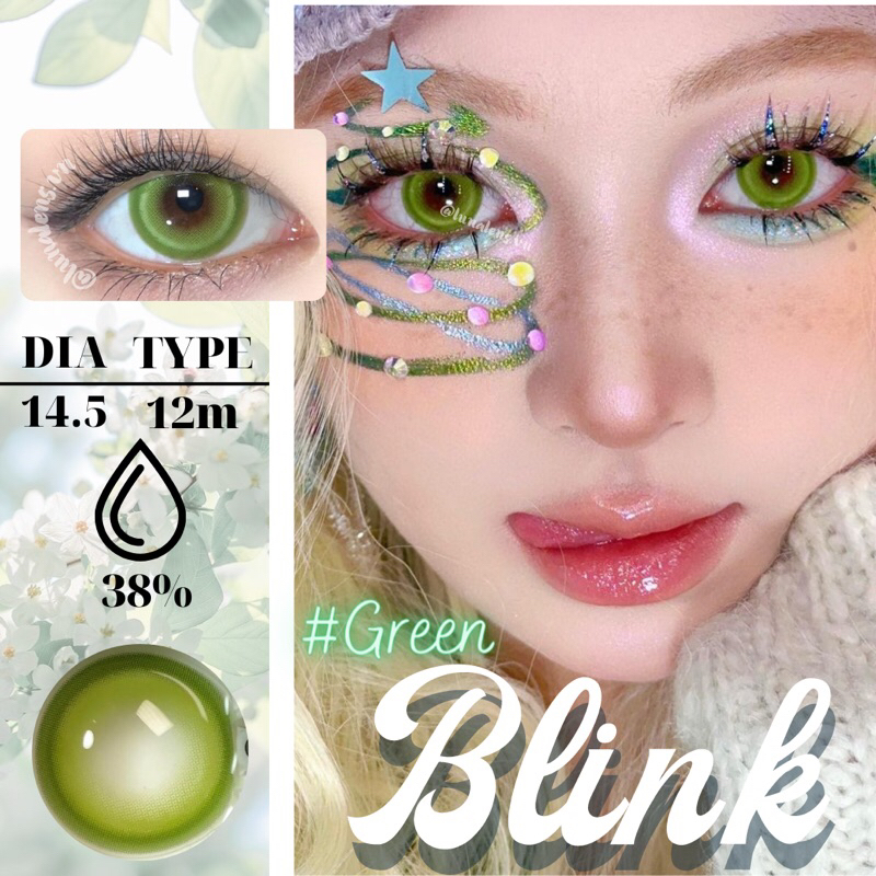 [SẴN] MỘT ĐÔI KÍNH ÁP TRÒNG MÀU XANH LÁ NEON SÁNG BLINK GREEN LENS CÓ ...