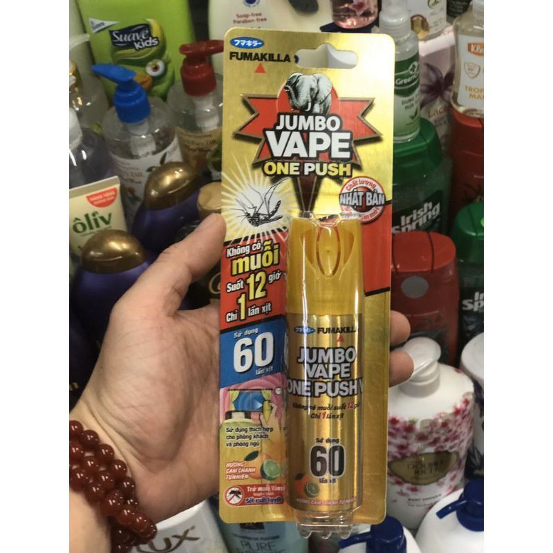 Bình Xịt Muỗi JUMBO VAPE ONE PUSH (60 Lần Xịt) | Shopee Việt Nam