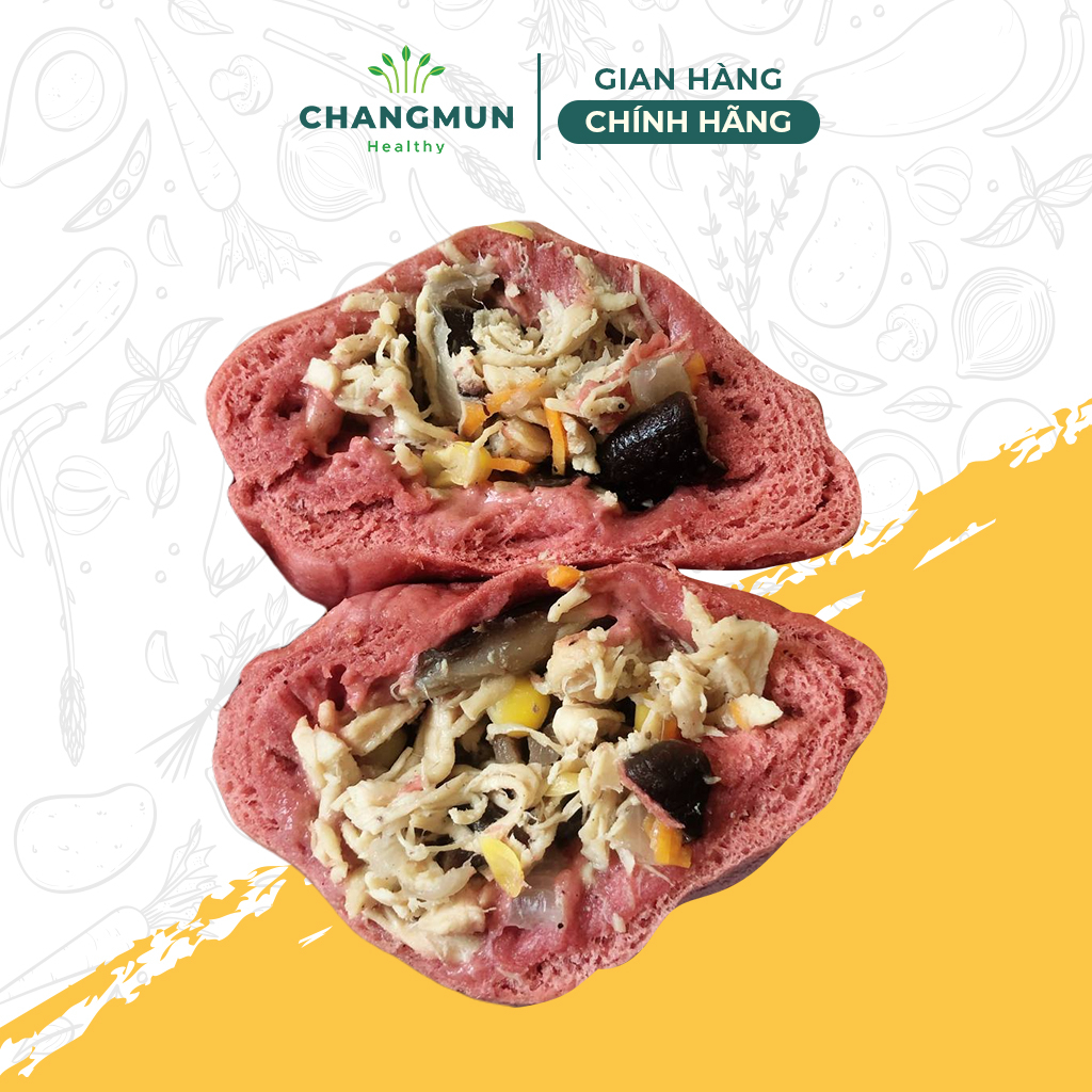 Bánh Bao Gạo Lứt Gà Nấm CHANGMUN Healthy dành cho người ăn kiêng ăn ...