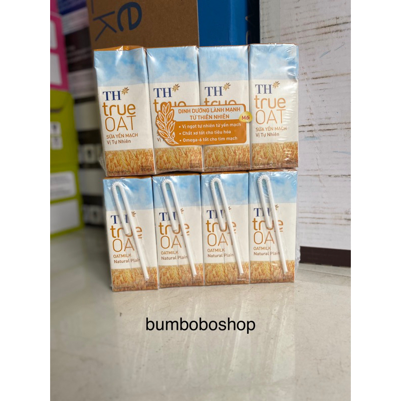 Lốc 4 hộp sữa Yến Mạch vị tự nhiên TH TRUE OAT (180ml/hộp) | Shopee Việt Nam