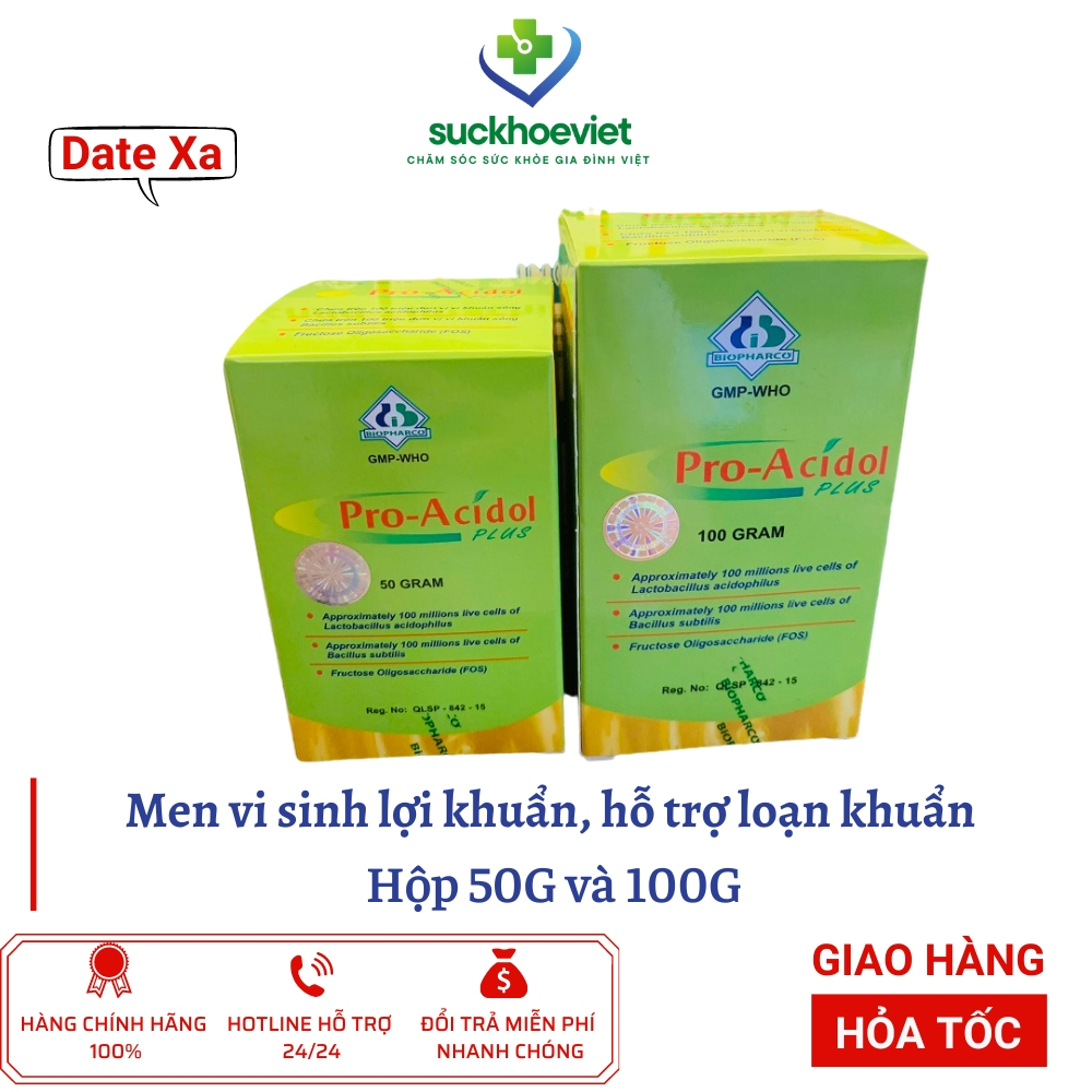 [GIÁ GỐC] Bột cốm Pro-Acidol plus tốt cho hệ tiêu hóa (Hộp 100 gam ...