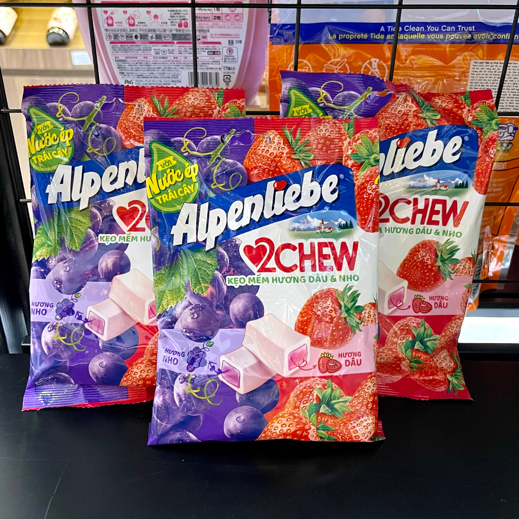 Kẹo mềm Alpenliebe hương dâu và nho 84g | Shopee Việt Nam