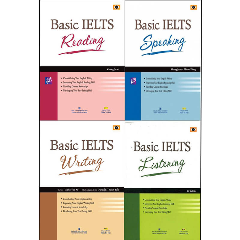 Sách - Trọn Bộ basic ielts (Listening, reading, speaking, writing) | Shopee Việt Nam