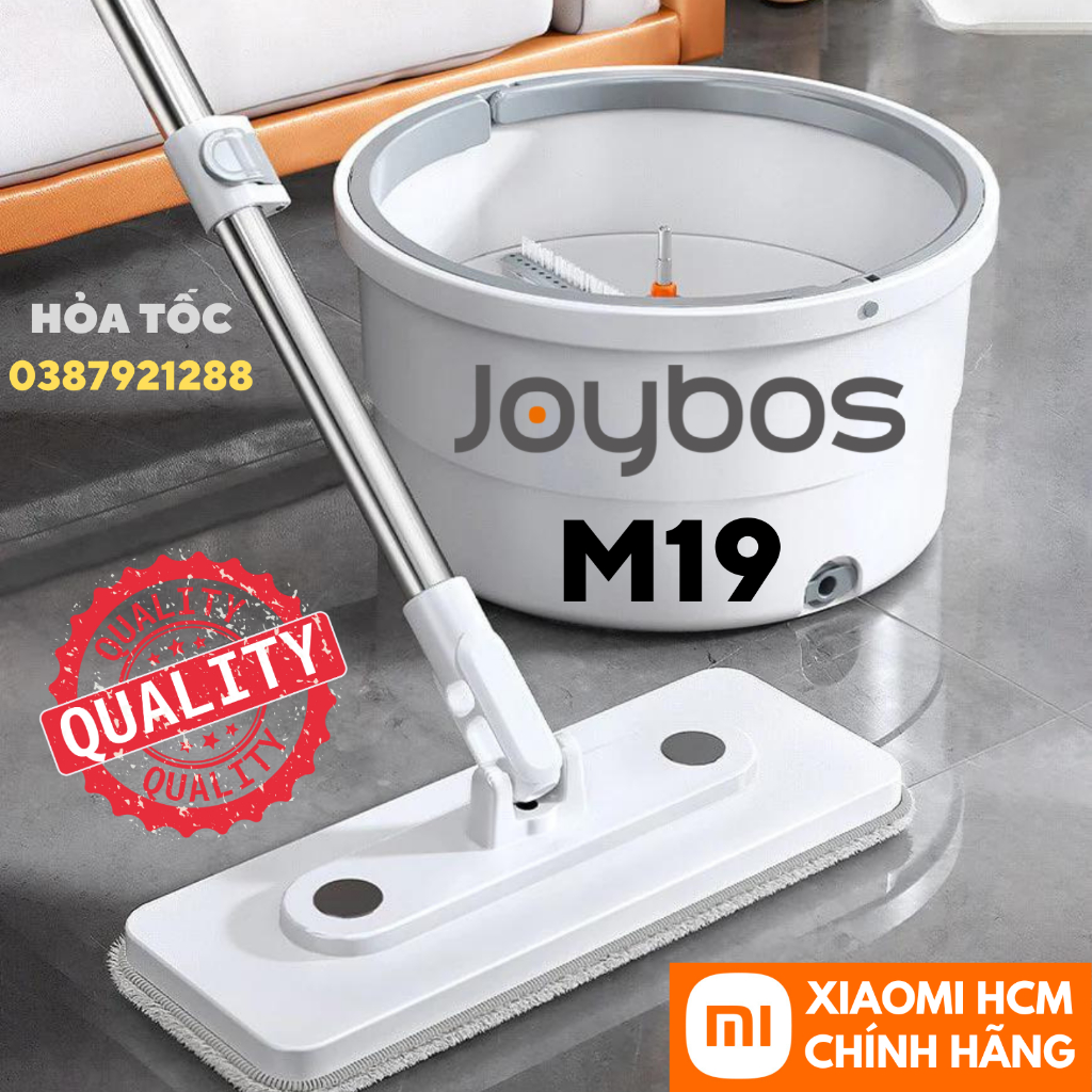 Bộ Cây Lau Nhà 360 Độ Tự Vắt 2 Ngăn Tách Riêng Nước Bẩn Xiaomi Joybos M19 | Shopee Việt Nam