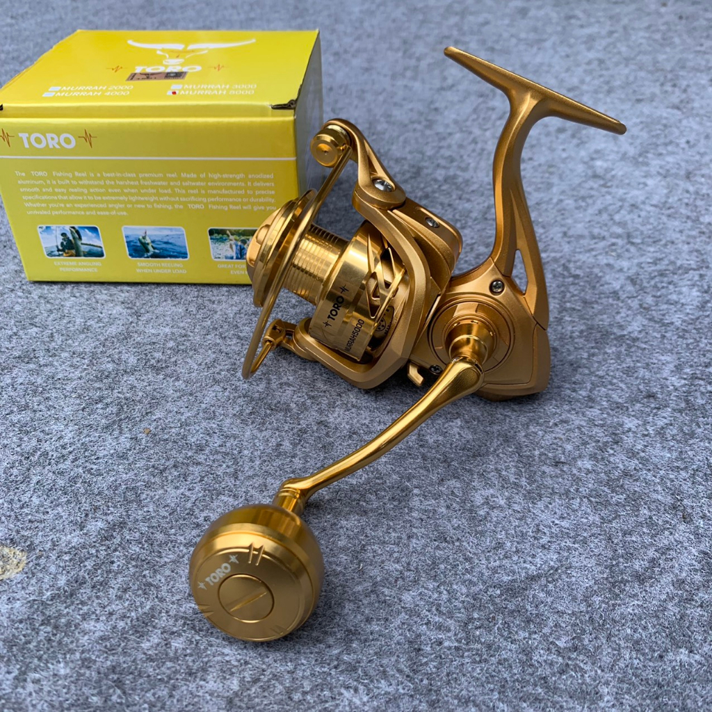 Máy câu cá TORO trâu vàng CHÍNH HÃNG - máy câu kim loại | Shopee Việt Nam