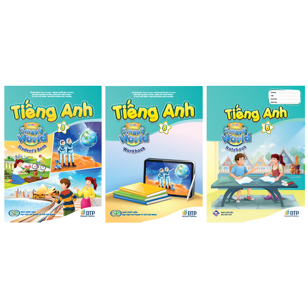 Sách - DTPbooks - Tiếng Anh 8 i-Learn Smart World trọn bộ (sách học sinh, sách bài tập, vở ghi ...