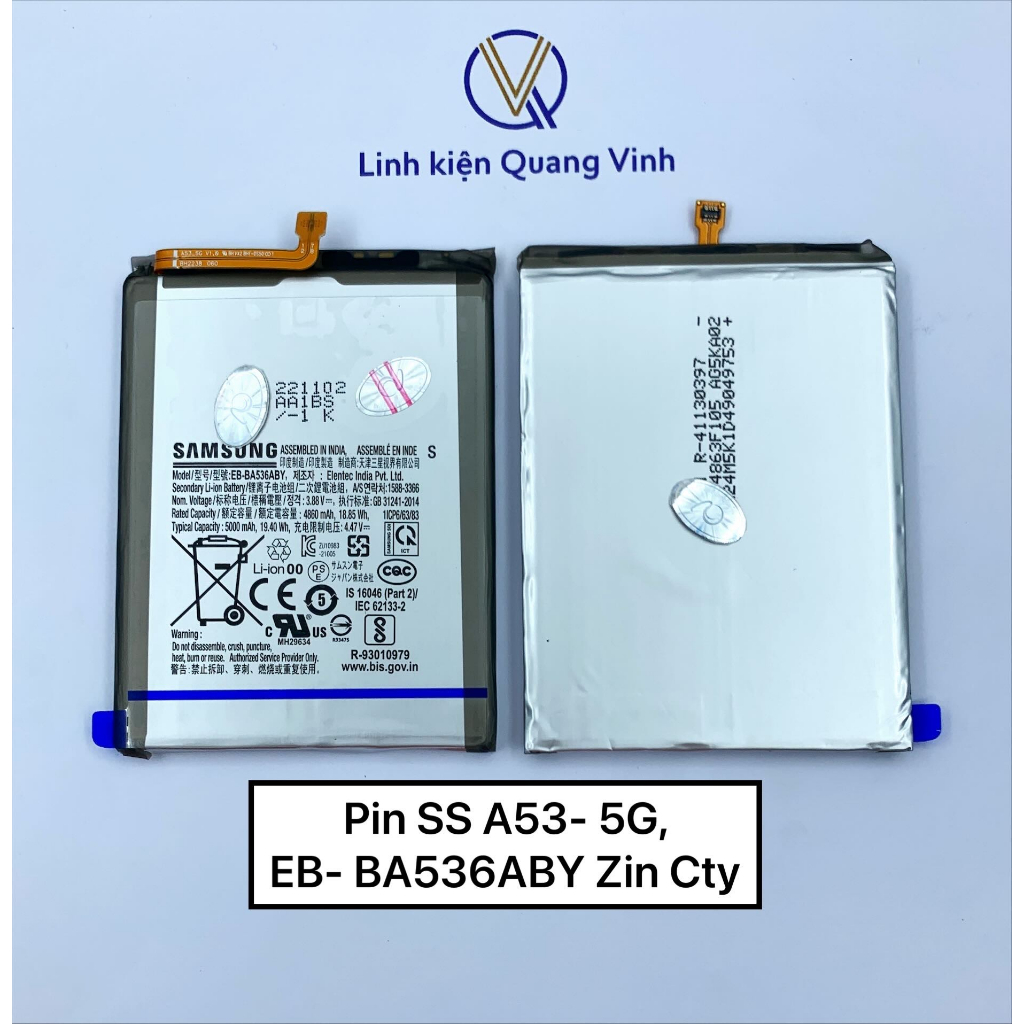 Pin SS A53-5G, EB-BA536ABY Zin Cty | Shopee Việt Nam