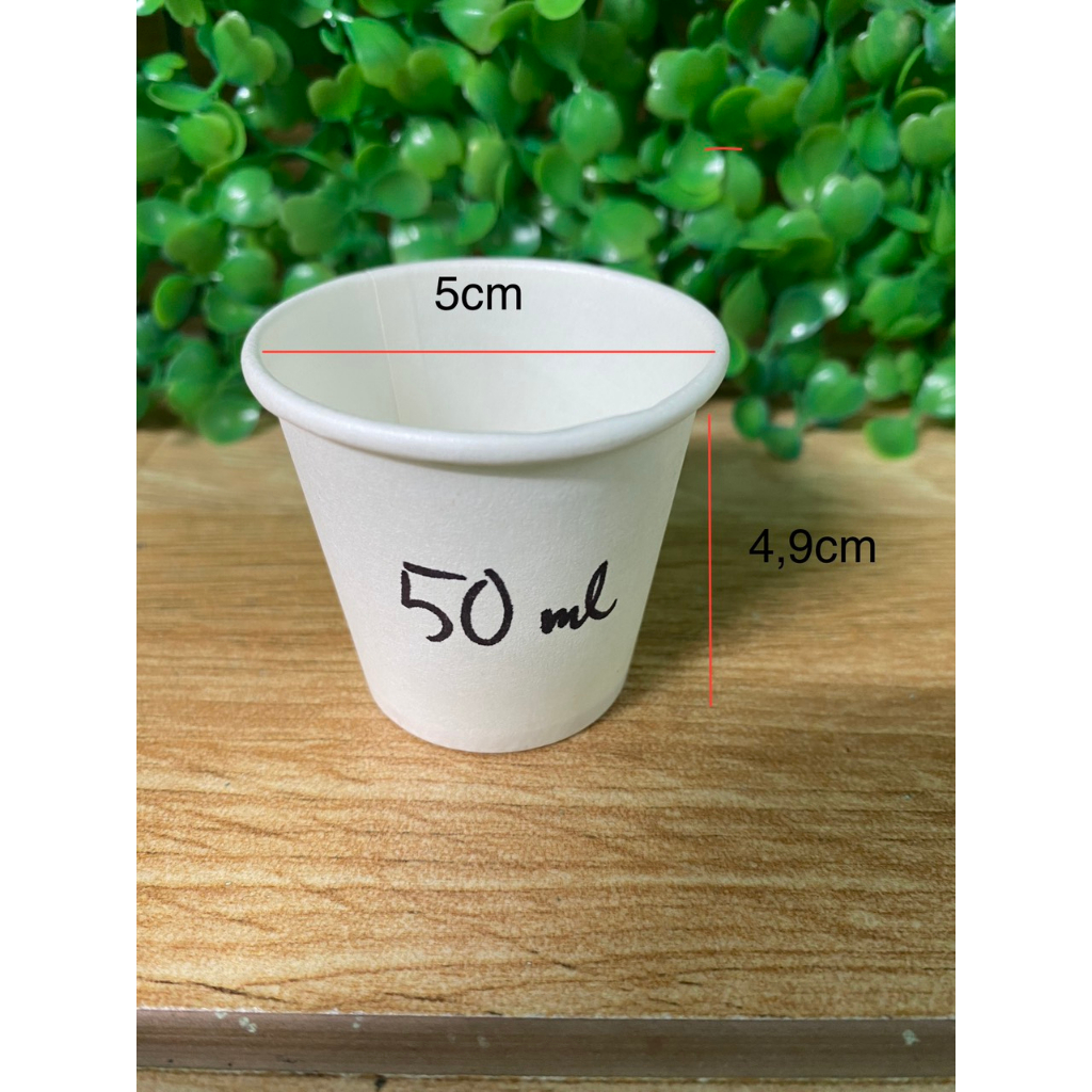 Set 50 ly giấy ( 30ml, 50ml....) dùng thử sản phẩm. | Shopee Việt Nam