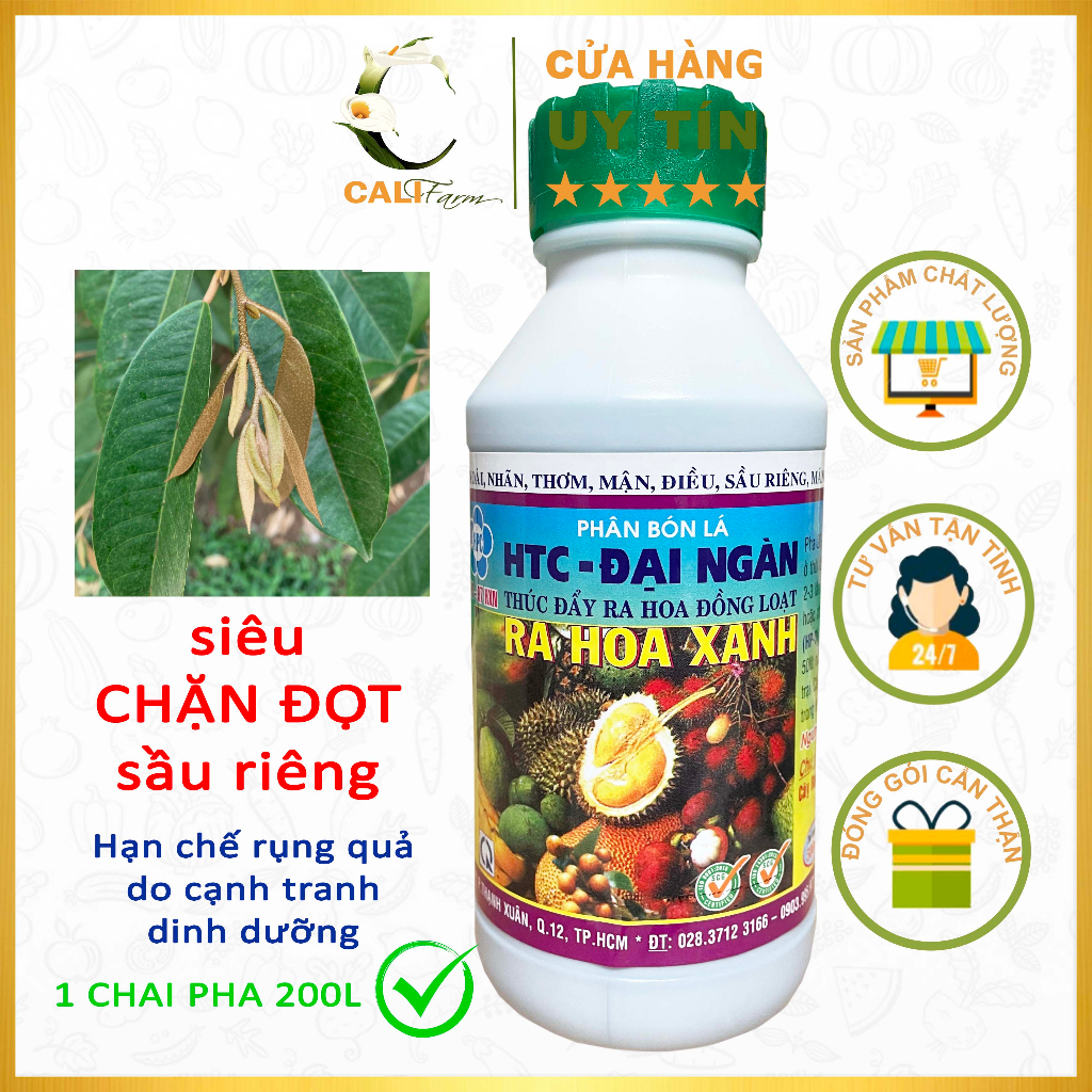 Phân bón lá RA HOA XANH HPC 97 chai 500ml giúp cây ra hoa đồng loạt, ức ...