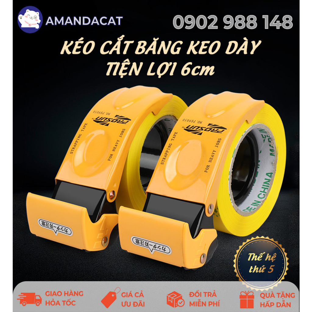 [Hàng sẵn] Dụng Cụ Cắt Băng Keo Chính Hãng Nhật Prosun 6CM Cao Cấp, Cắt ...