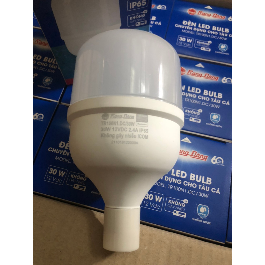 Bóng đèn LED đui xoáy 12V - 24V DC 9W / 12W / 30W Rạng Đông | Shopee ...