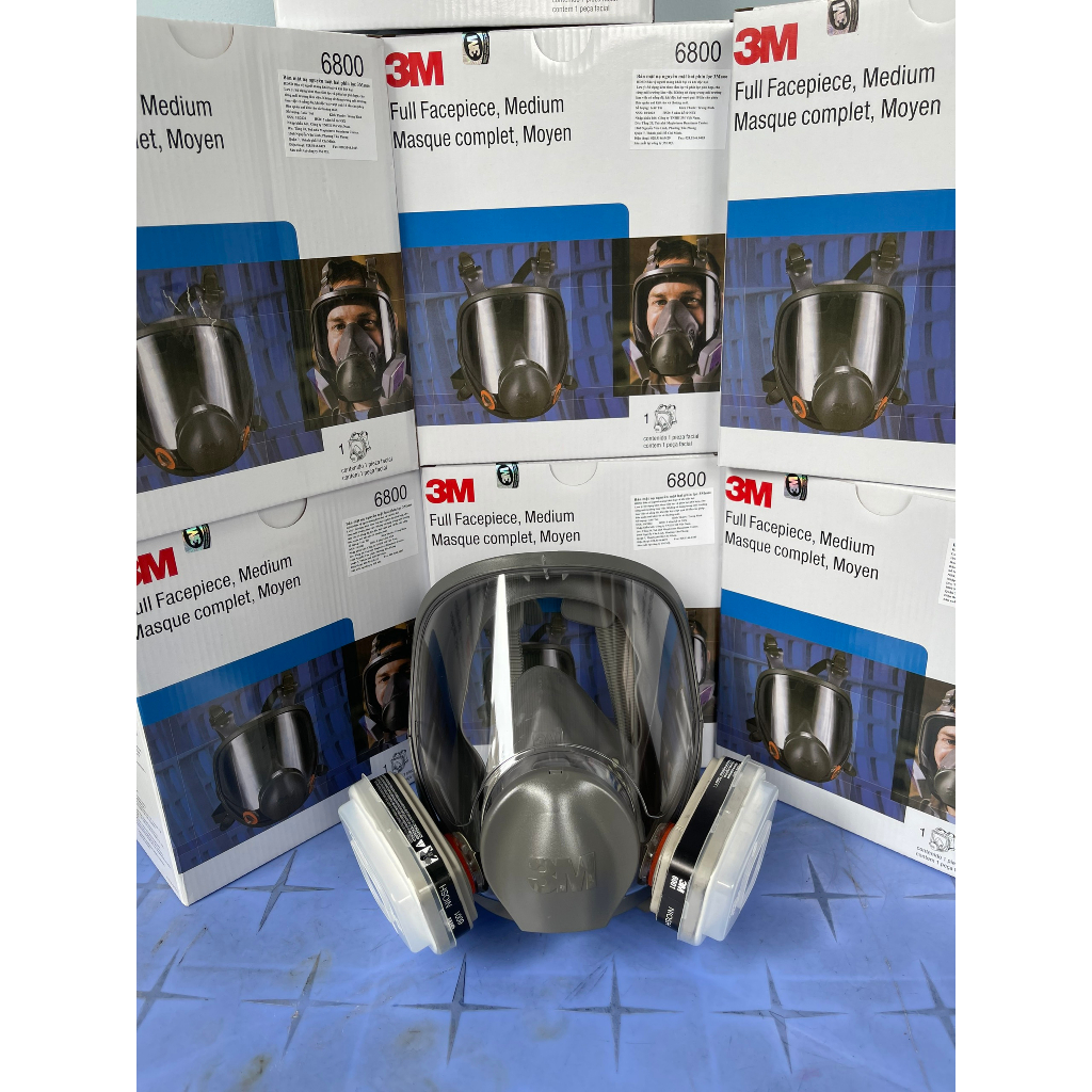 Trọn Bộ Mặt Nạ Phòng Độc 3M 6800 | Shopee Việt Nam