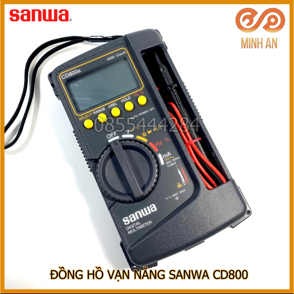 ĐỒNG HỒ VẠN NĂNG ĐIỆN TỬ [CHÍNH HÃNG] SANWA CD800 BẢO HÀNH 12T | Shopee ...