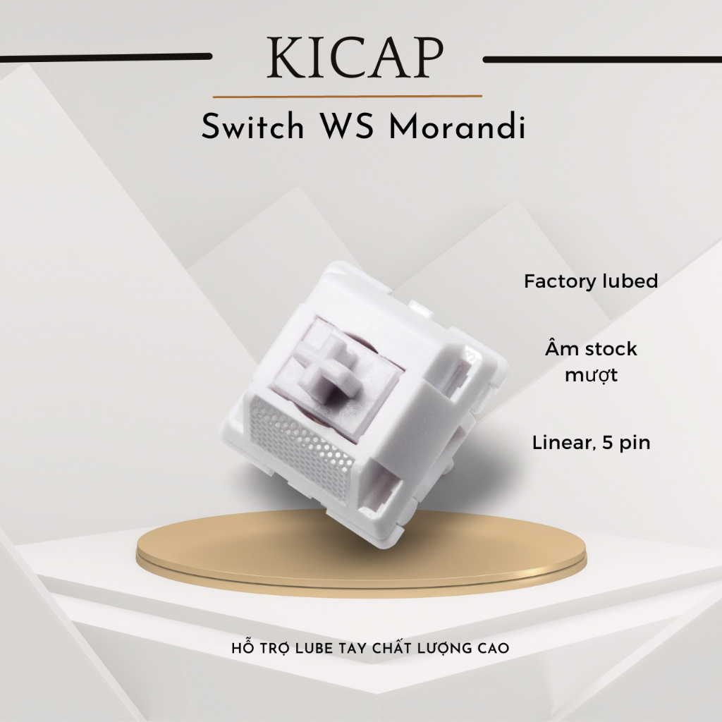 Công tắc bàn phím cơ | Switch WS Morandi | Wuque Studio | Switch linear ...