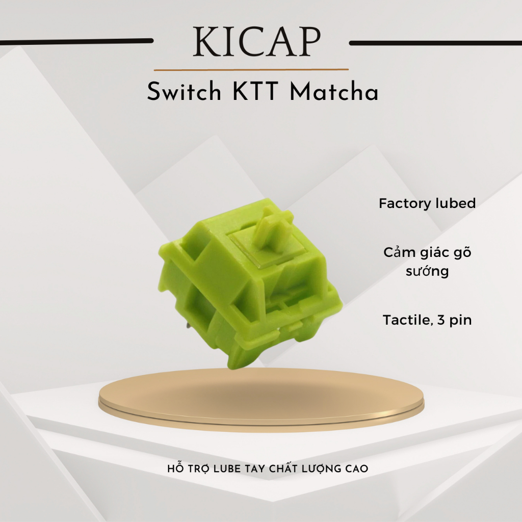 Công Tắc Bàn Phím Cơ switch KTT Matcha Tactile Switch 3 PIN 45g - KICAP | Shopee Việt Nam