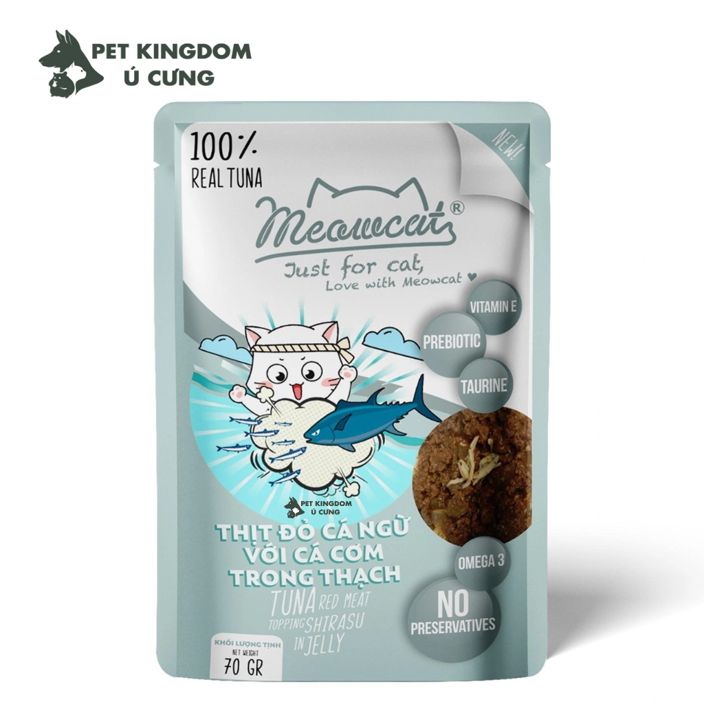 Pate Meowcat Cho Mèo Thịt Đỏ Cá Ngừ Mix Nhiều Vị Gói 70g | Shopee Việt Nam