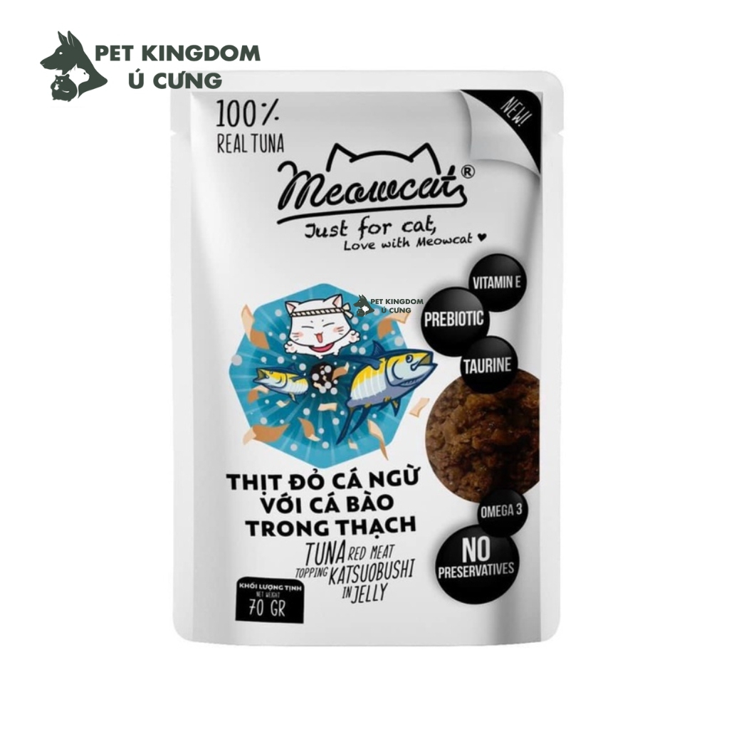 Pate Meowcat Cho Mèo Thịt Đỏ Cá Ngừ Mix Nhiều Vị Gói 70g | Shopee Việt Nam