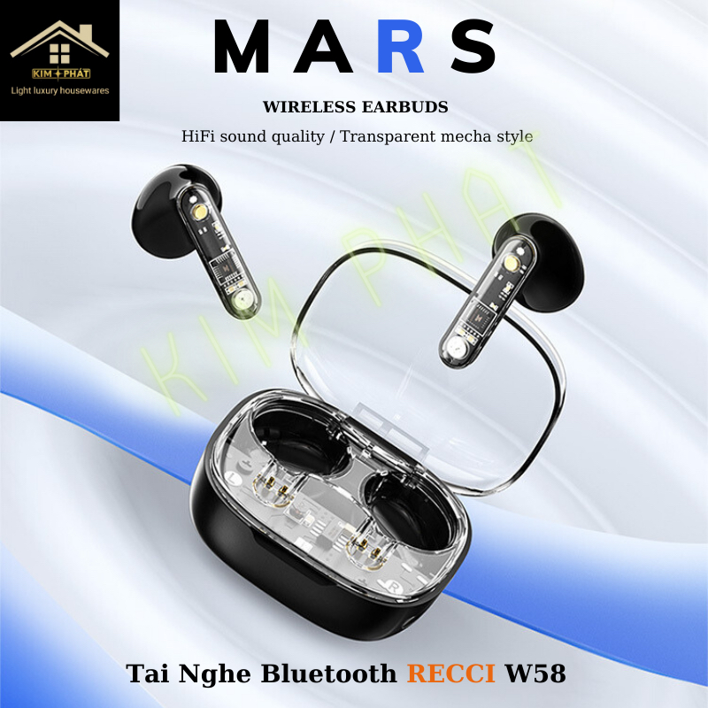 Tai Nghe Bluetooth RECCI W58 MARS WIRELESS EARBUDS | Shopee Việt Nam