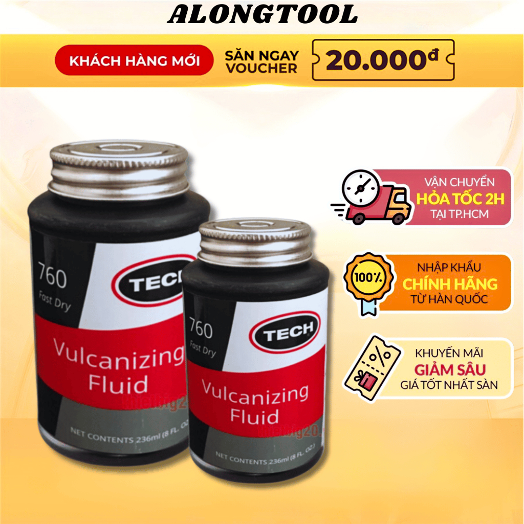 Máy Keo vá săm lốp ô tô, xe máy Tech 760 (236ml) | Shopee Việt Nam