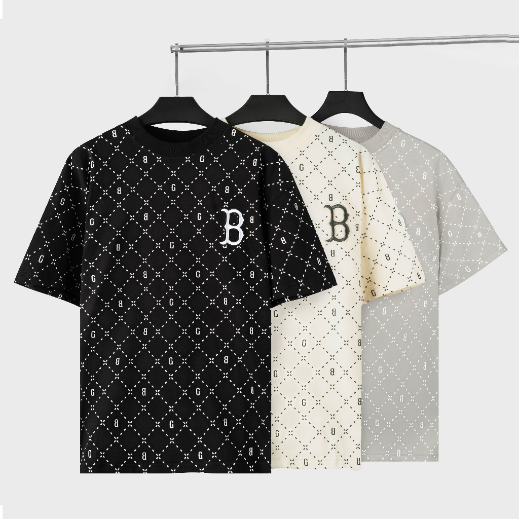 Áo thun The Bad God Star Monogram full màu đen, be, ghi | Shopee Việt Nam