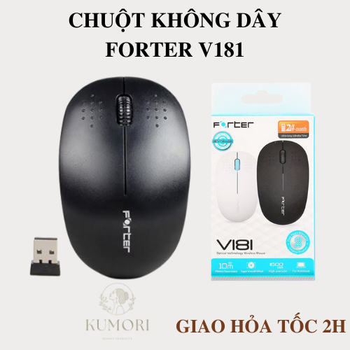 CHUỘT KHÔNG DÂY FORTER V181 máy vi tính laptop văn phòng học sinh viên ...