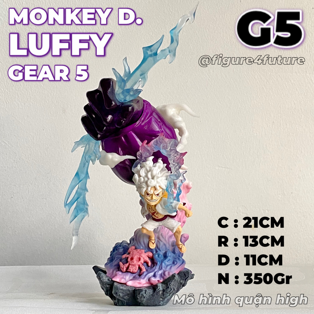 (Có sẵn) Monkey D. Luffy gear 5 cao 21CM - Mô hình Luffy gear 5 cầm tia sét G5 studio F1 - - One ...
