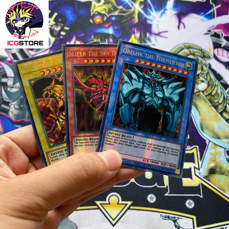 Combo 3 Vị Thần Yugioh Ai Cập TCG Osiris Obelisk Ra – Secret Rare ...