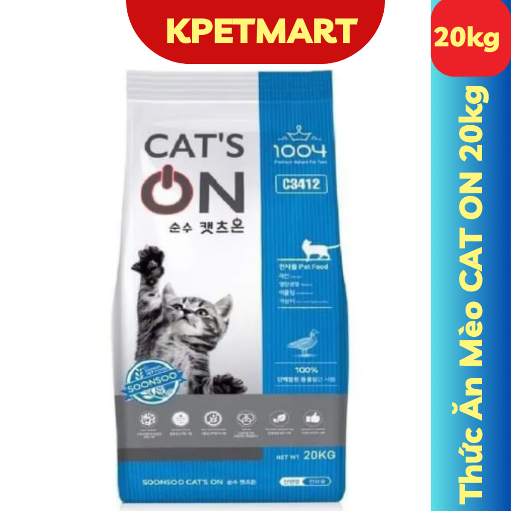 Thức Ăn Hạt Cho Mèo CAT ON Hàn Quốc 20kg - KPETMART - Hạt Cho Mèo Cat's ...