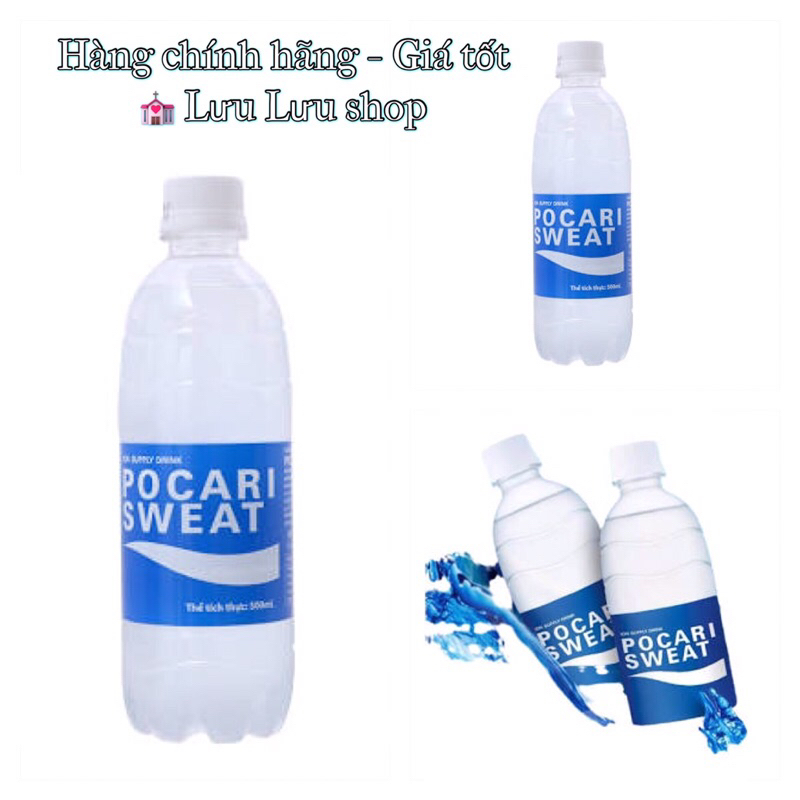 (Lẻ) Nướ bổ sung khoáng Pocari sweat chai 500 mL | Shopee Việt Nam