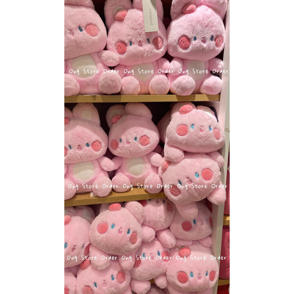 Gấu Bông Thỏ Má Hồng Tai Dâu - Thú Nhồi Hình Con Thỏ Mềm Mịn Dễ Thương ...