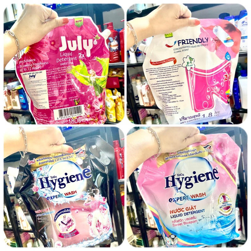 TÚI NƯỚC GIẶT HYGIENE JULY FRIENDLY SPJ FABRIC DETERGENT THÁI LAN ...