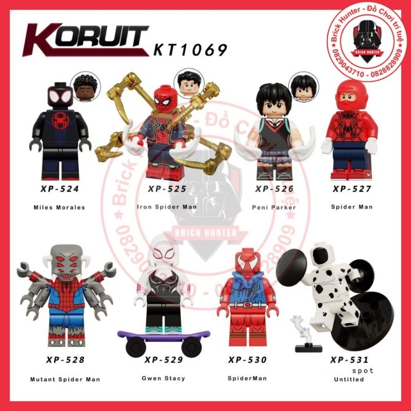 Koruit KT1069 Marvel minifigures Spider-man Across Spider-verse mô hình ...