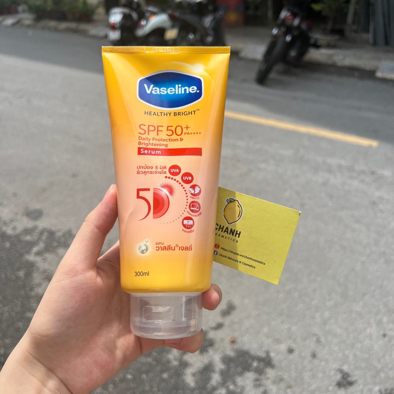 Kem chống nắng body Vaseline 50X SPF 50 PA++Thái Lan mẫu mới nhất bật tone da hồng hào 300ml ...