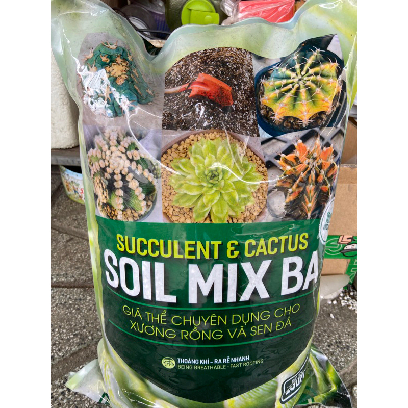 Giá thể trồng sen đá-xương rồng SOIL MIX BA | Shopee Việt Nam