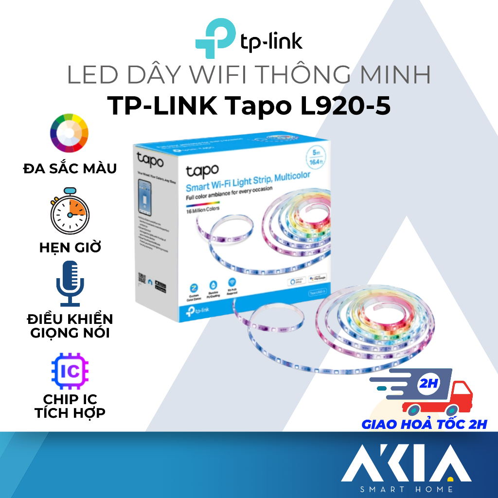Đèn LED Dây TP-Link Tapo L900-5/ Tapo L920-5 kết nối Wifi, thay đổi 16 ...