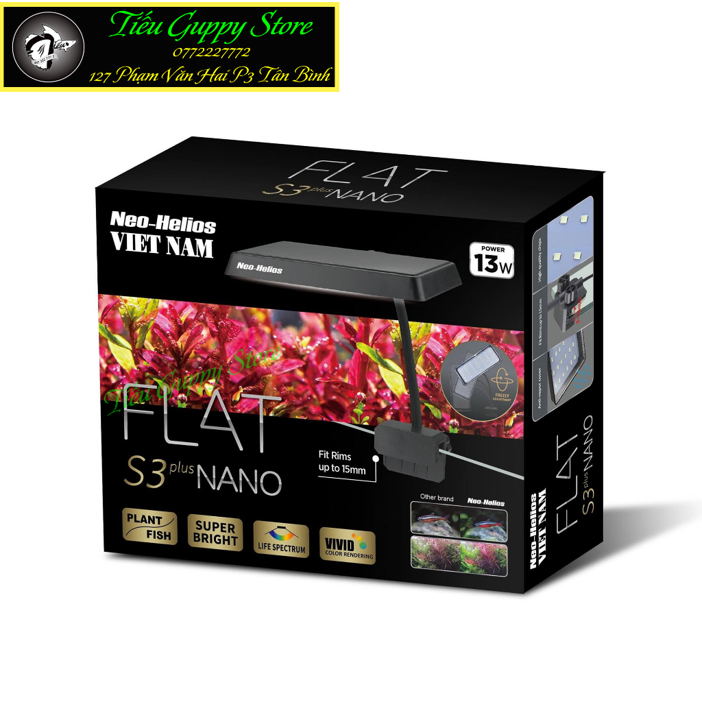 Đèn Led Neo Helios VIETNAM FLAT S3 Plus Nano Đỏ Cá Ko Đỏ Nước - Dành ...