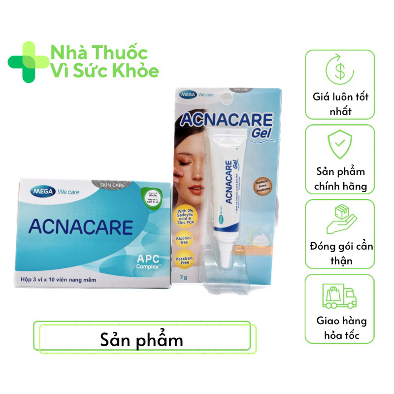 [Chính Hãng] Viên uống và gel giảm mụn Acnacare giúp kiểm soát dầu ...