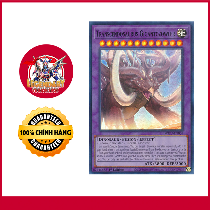 [Thẻ Bài Yugioh Chính Hãng] Transcendosaurus Gigantozowler | Shopee Việt Nam