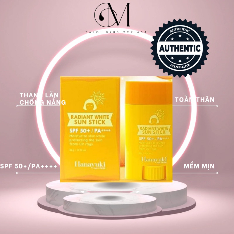KEM CHỐNG NẮNG DẠNG THỎI HANAYUKI RADIANT WHITE SUN STICK SPF 50+ CHÍNH ...
