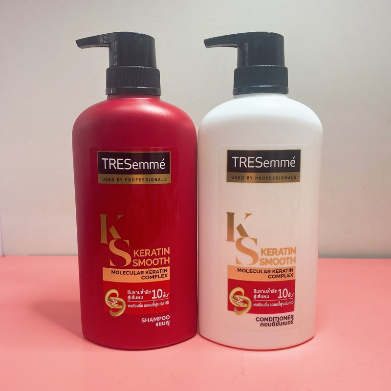 Dầu gội,xả Tresemme KERATIN SMOOTH 370ml ( mầu đỏ ) | Shopee Việt Nam