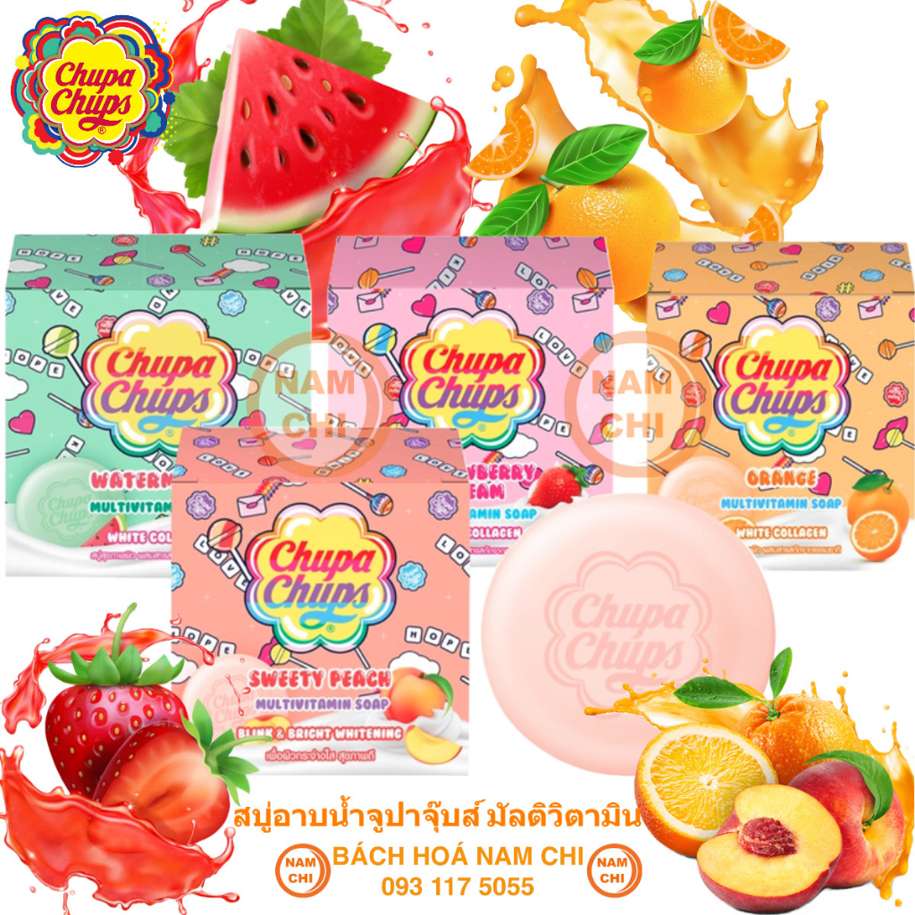 XÀ PHÒNG CỤC SOAP TẮM Chupa Chups Multivitamin Soap Blink Bright ...