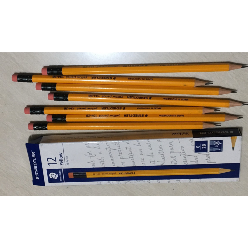 Bút chì Đức xịn Staedtler 134 2B dành cho bé học tập, luyện vẽ, luyện ...