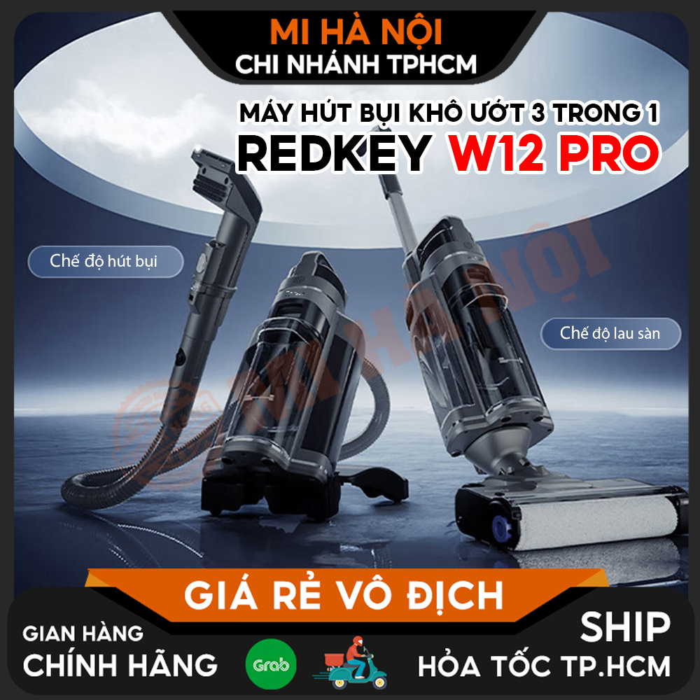 [NEW 2023] Máy hút bụi khô và ướt Redkey W12 Pro Tự động giặt giẻ - Bản Quốc Tế | Shopee Việt Nam