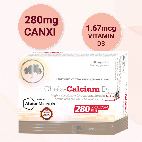 Viên Uống Bổ Sung Canxi Chela-Calcium D3 - Canxi Cho Bà Bầu, Vitamin D3, Xương Chắc Khỏe (Hộp 30 ...