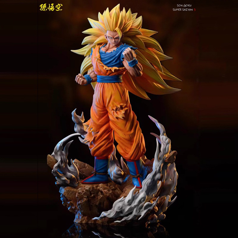 [38CM] MÔ HÌNH SON GOKU, VEGETA TRẠNG THÁI CHIẾN ĐẤU SUPER SAYAN CẤP 3 ...